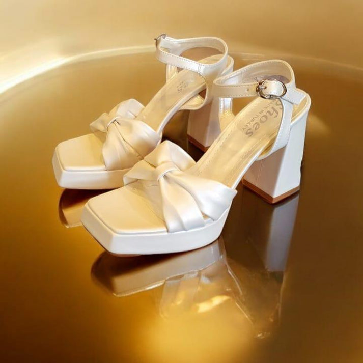 +9-10 cm Wedding Ivory Bridal Sandals OMEGA – White Lily Brides ...